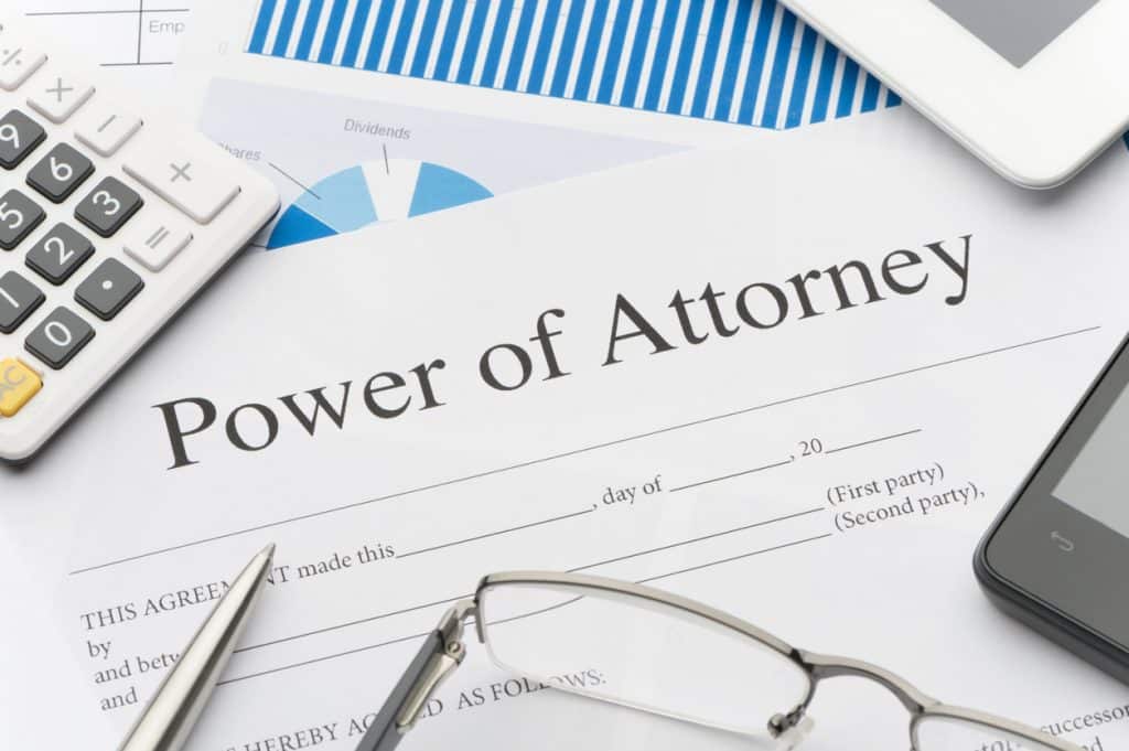 Blank power of attorney form with paperwork – Estate Planning & Elder ...